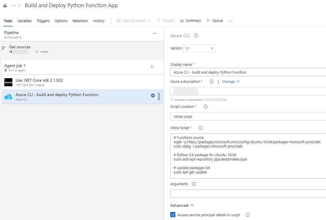Deploy Python-based Azure Functions using Azure DevOps